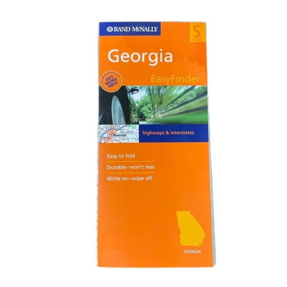 Other | Georgia Easy Rand Mcnally Map Easy To Fold Laminated Map 204 ...